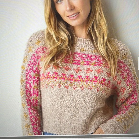 NATURAL LIFE | Sweaters | Natural Life Med Calla Jacquard Pullover ...